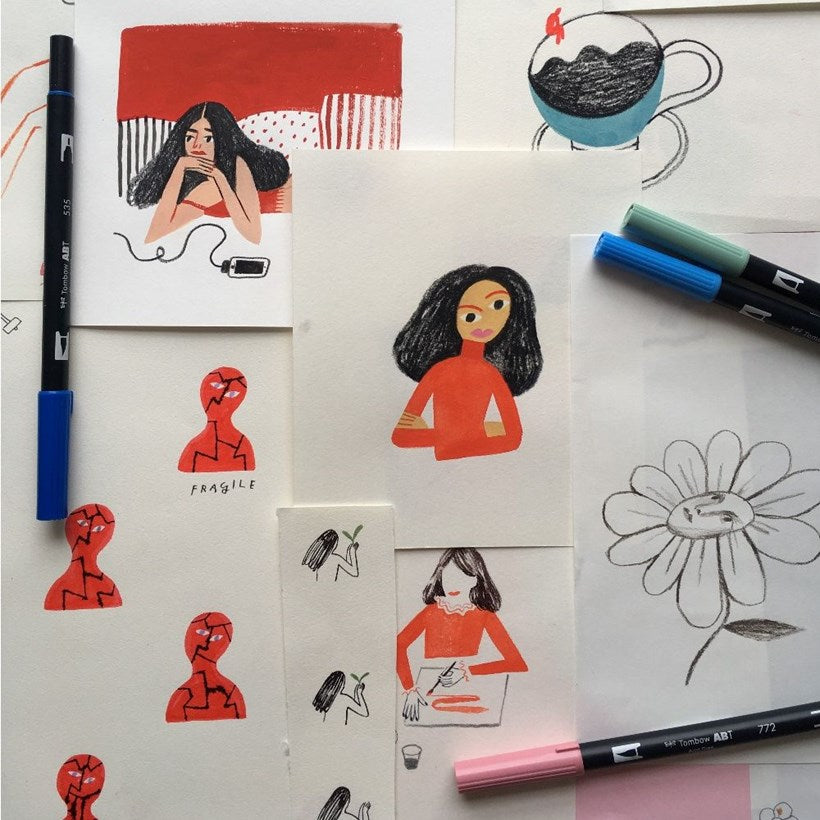 How to turn a bad day into a good drawing by Maria-Ines Gul – Tombow UK