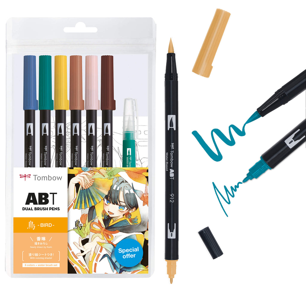 ABT Dual Brush Pens - Manga Set Bird – Tombow UK